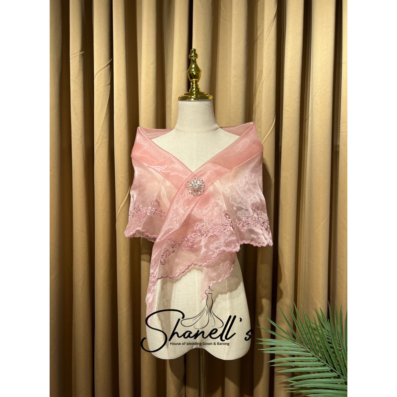 Alampay Filipiniana with brooch pin | Shopee Philippines