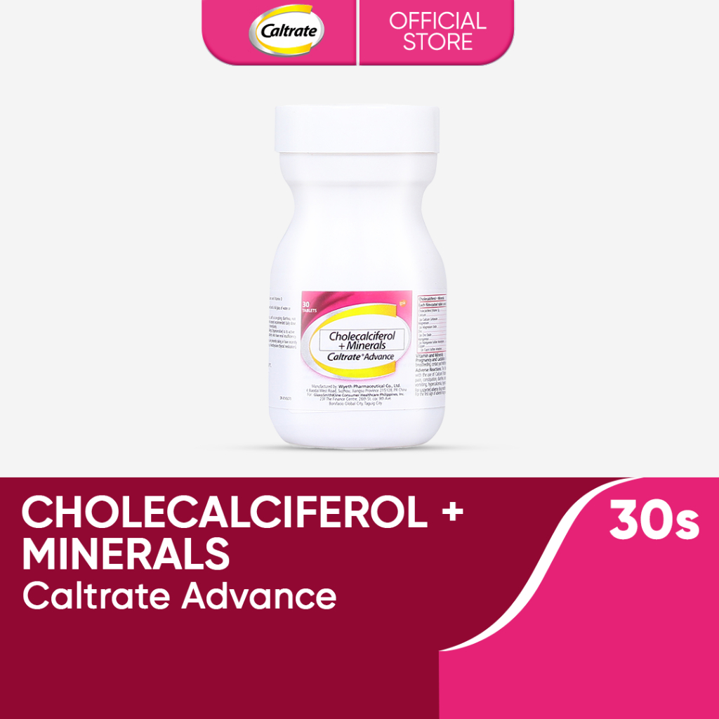 Caltrate Advance Cholecalciferol + Minerals 30s | Shopee Philippines
