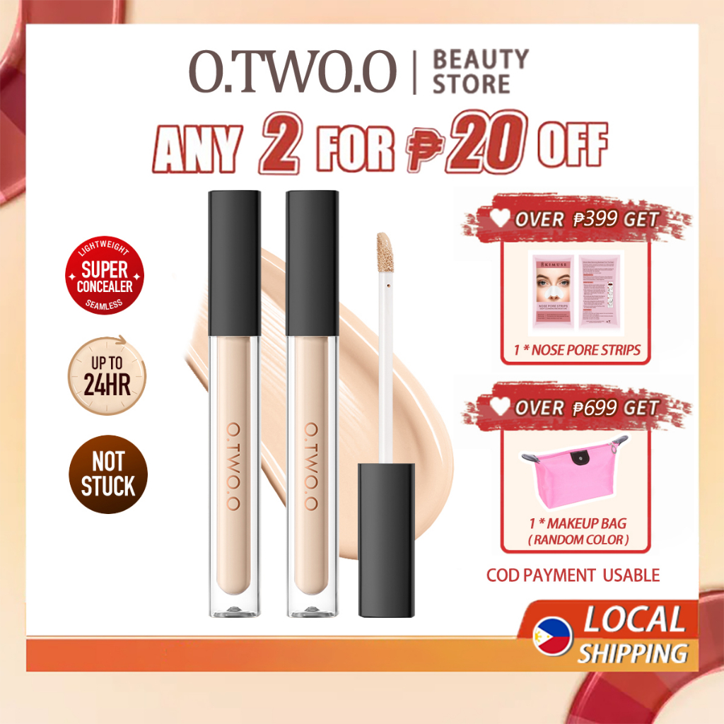 O.TWO. Liquid Concealer Full Cover Long Lasting Matte Moisturizing ...