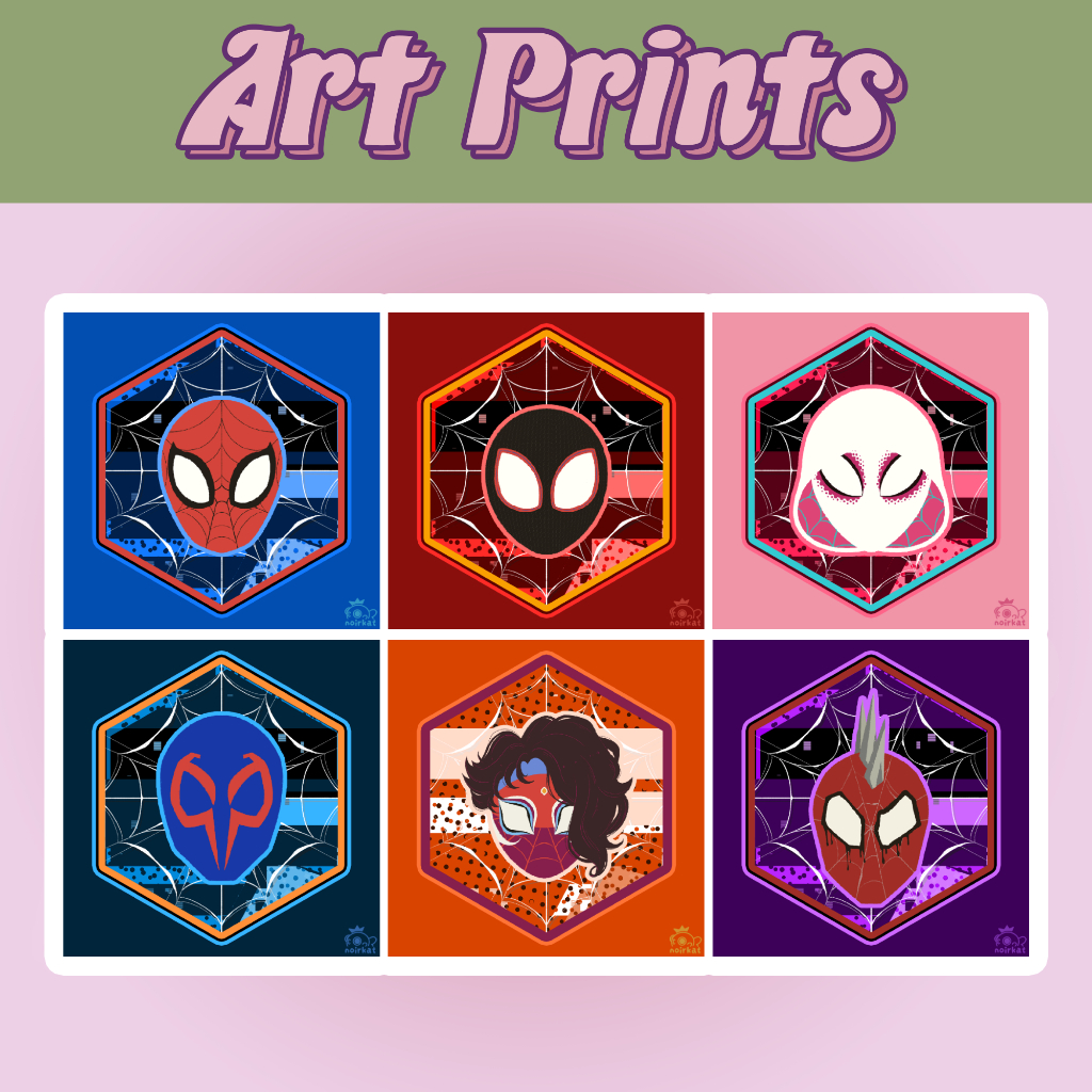 Spider-Man Across The Spiderverse Art Prints by Pastel Potatoes ...