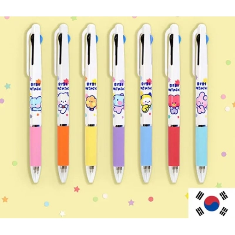 BT21 X Monopoly minini tri-colored ballpoint pen | Shopee Philippines