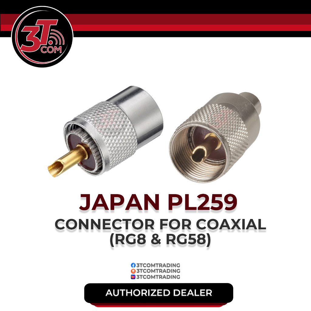 JAPAN PL259 RG58 AND RG8 CONNECTOR FOR COAXIAL (RG8 300 PER PIECE AND ...