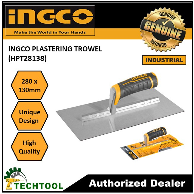 INGCO PLASTERING TROWEL 280x130mm (HPT28138) | Shopee Philippines