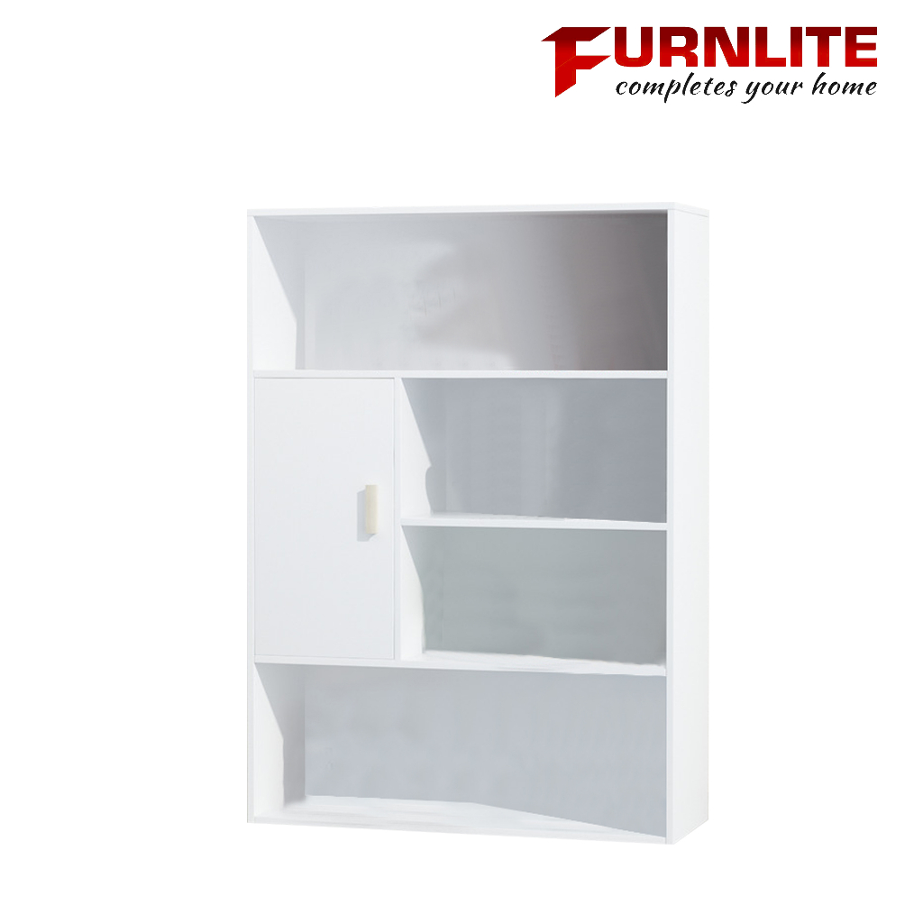 Furnlite 4 Tier Shelf With Cabinet SP014 | Shopee Philippines
