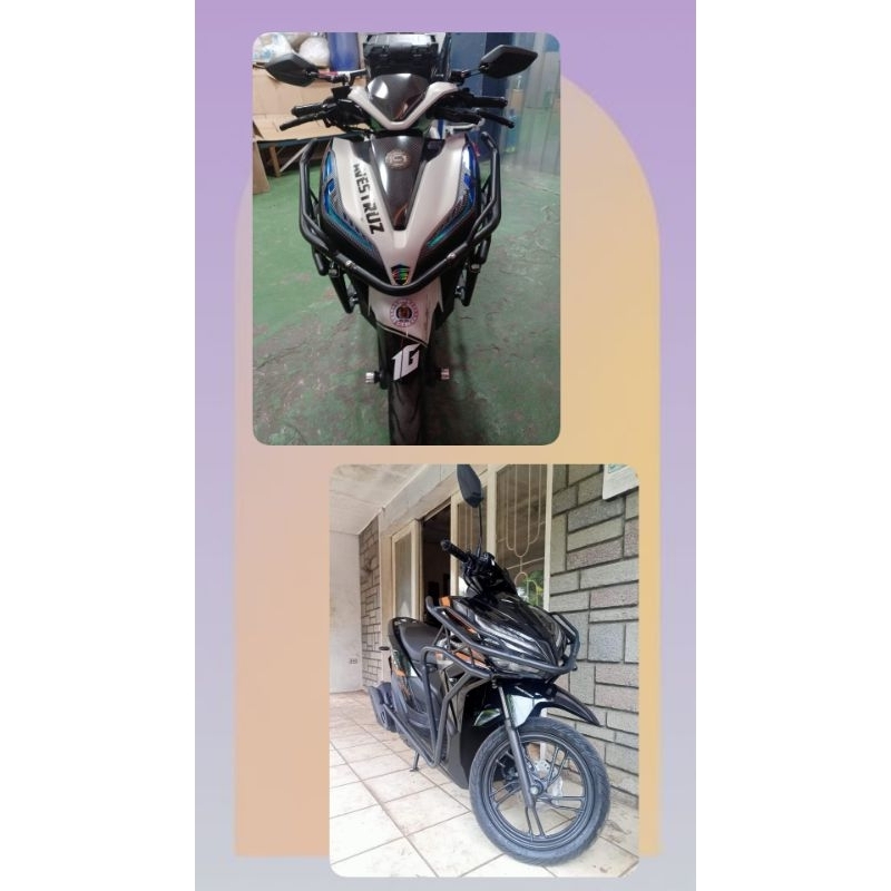 HONDA CLICK 125/150 V2 and Honda click v3 304 stainless crashguard ...