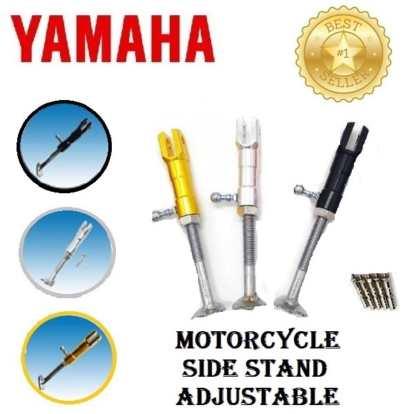 YAMAHA Ytx Stx ADJUSTABLE MOTORCYCLE KICK STAND SIDE STAND Color GOLD ...