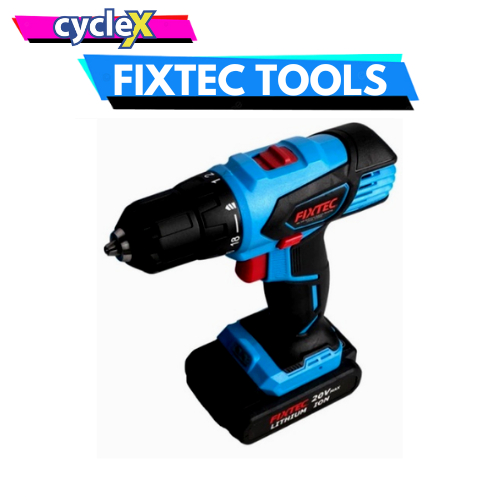FIXTEC 12V LI-ION CORDLESS DRILL TWO BATTERY LI-ON 1500MAH BATTERY ...