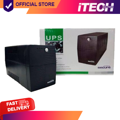 SECURE UPS 1000VA/700WATTS/ 4-SOCKETS UNINTERRUPTIBLE POWER SUPPLY W ...