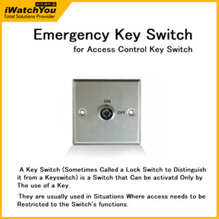 Emergency Key Switch [Durable Metal Material Security Key/Easy to use ...