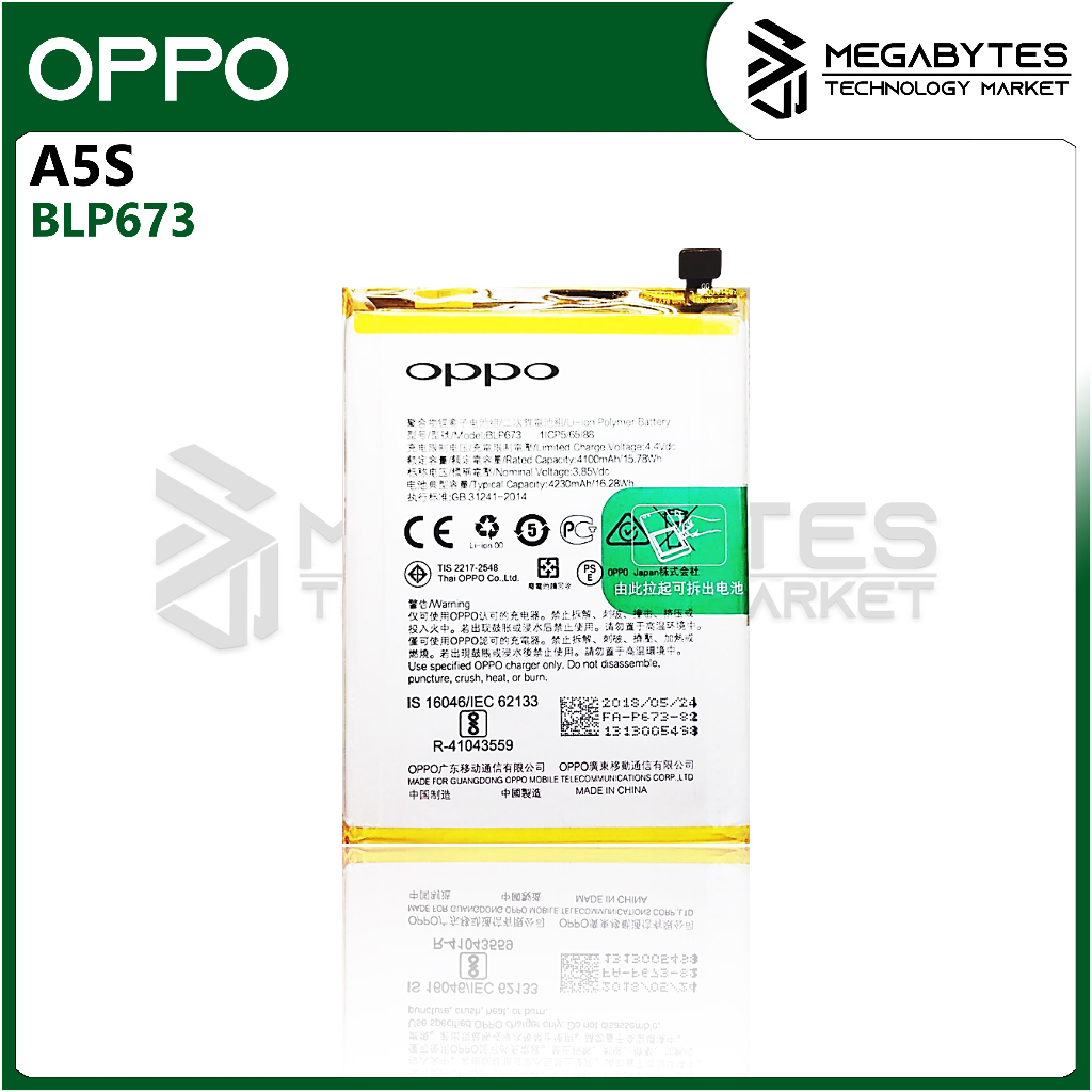 Original Battery for Oppo A5S Model BLP673 | Shopee Philippines