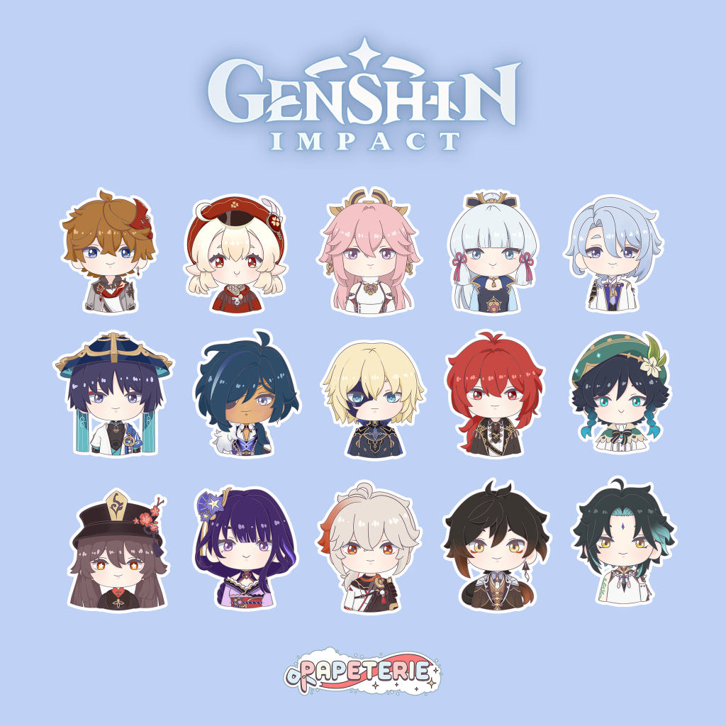Genshin Impact Fanart Vinyl Sticker (Waterproof) | Shopee Philippines