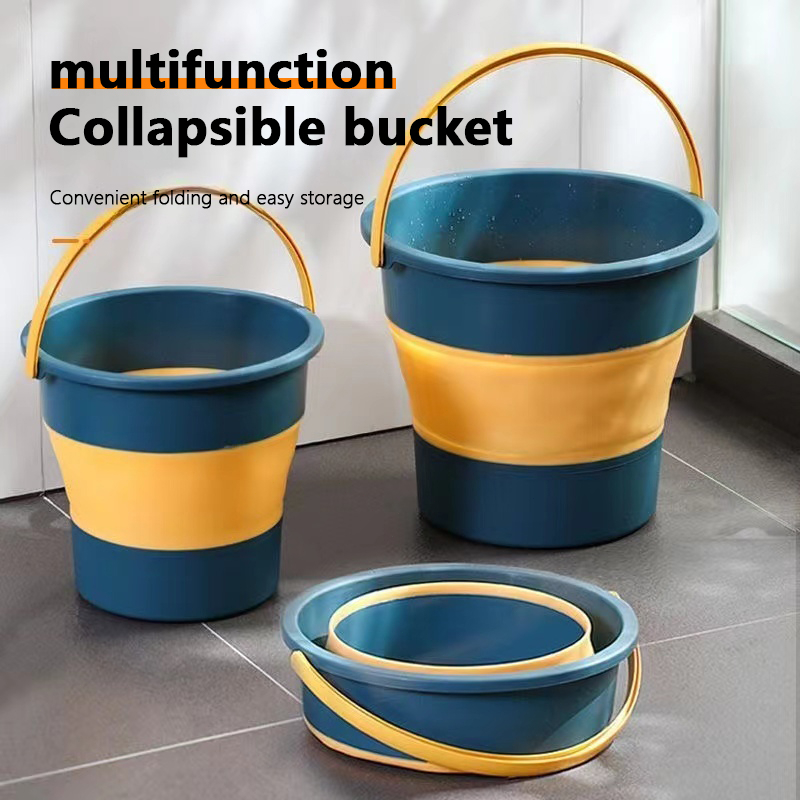 Portable camping aesthetic foldable timba bucket with cover collapsible ...