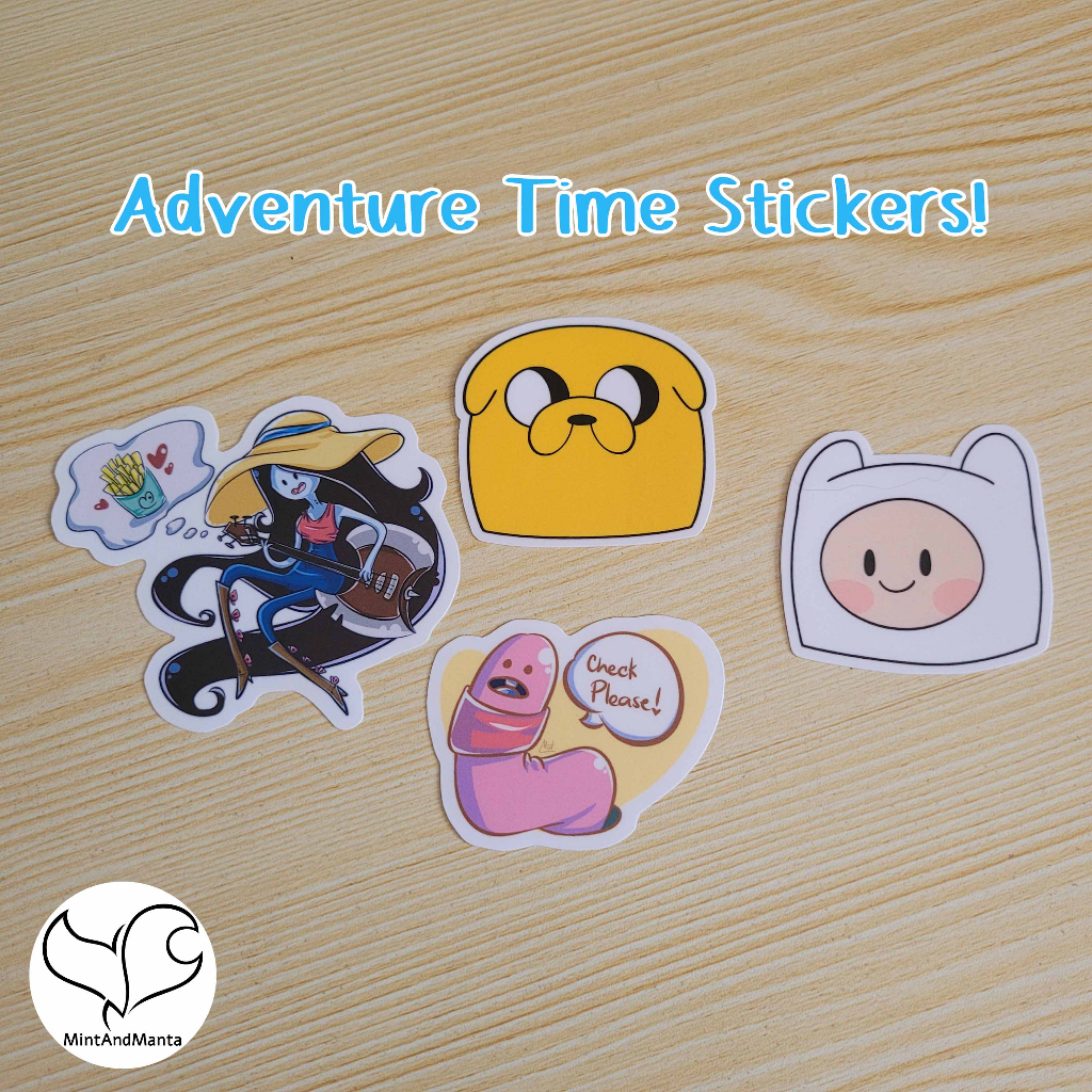 Adventure Time Stickers | Marceline, Shelby, Finn and Jake | Shopee ...