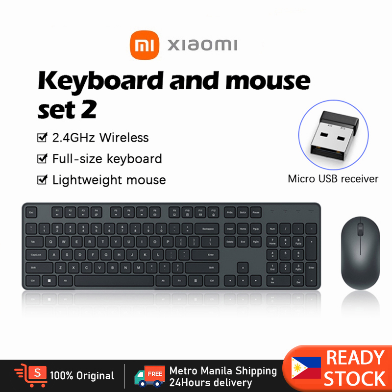 New Xiaomi Keyboard Wireless Keyboard and Mouse Set2 2.4Ghz 1000 DPI ...