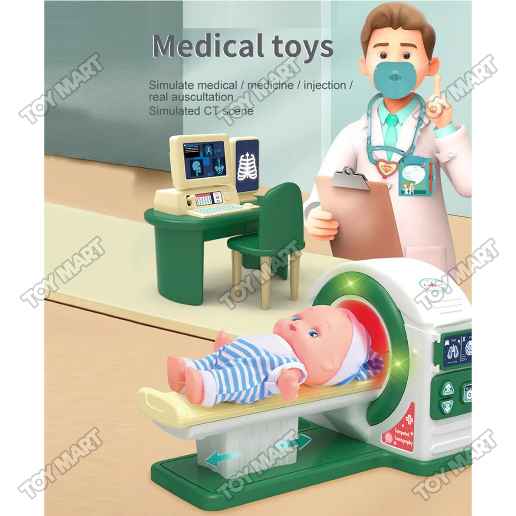 11/Pcs Hospital CT Scan & XRay Doctor Role Play Kit Medical CT Scan & X ...