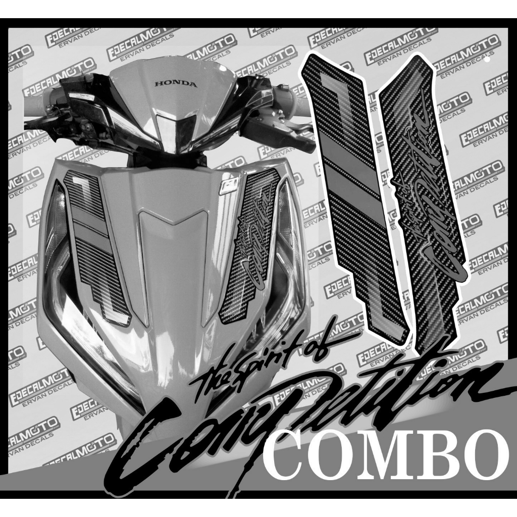 HONDA CLICK V3 FRONT DECAL DESIGN | Shopee Philippines