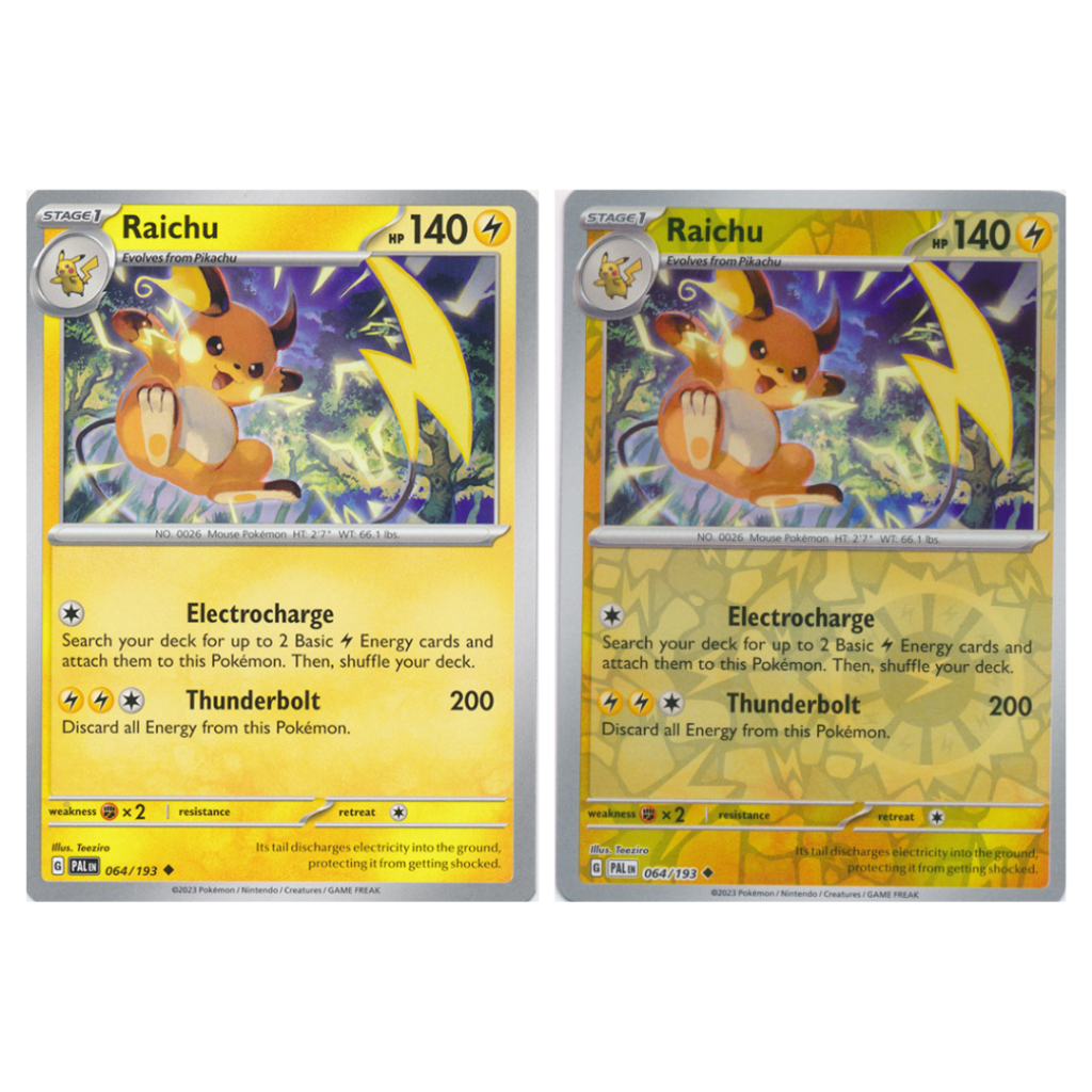 Raichu 064/193 - Regular Rev Holo Uncommon - SV02: Paldea Evolved (SV02 ...