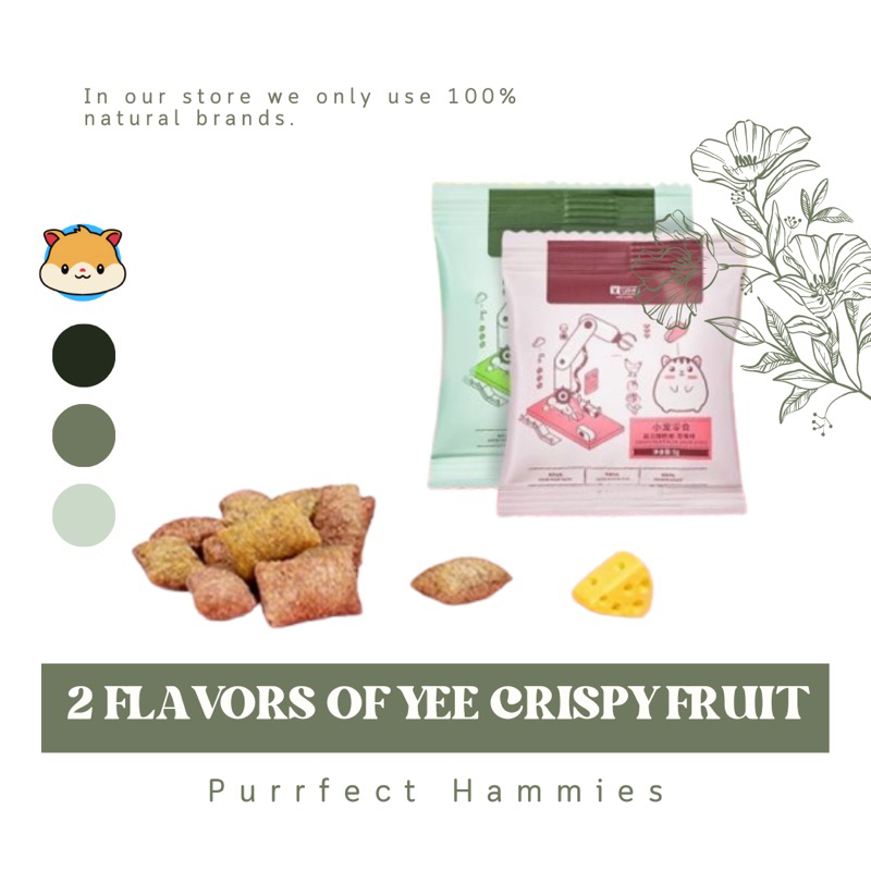 YEE Crispy Fruit w/ Sauce Core | Hamster Guinea Hedgehog | Food ...