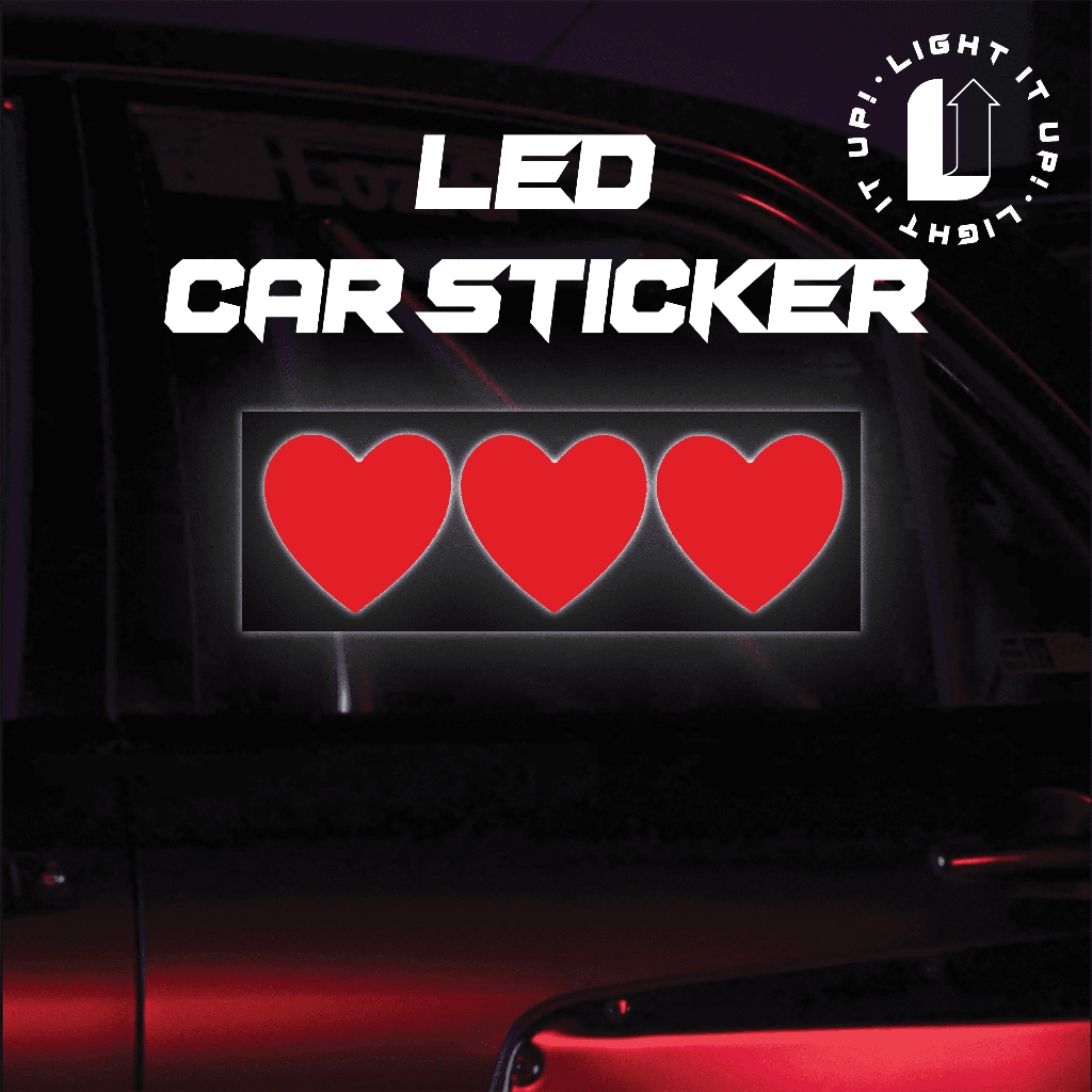 LED Life Bar Sticker / LE GLOW Windshield Sticker / Life Bar Sticker ...