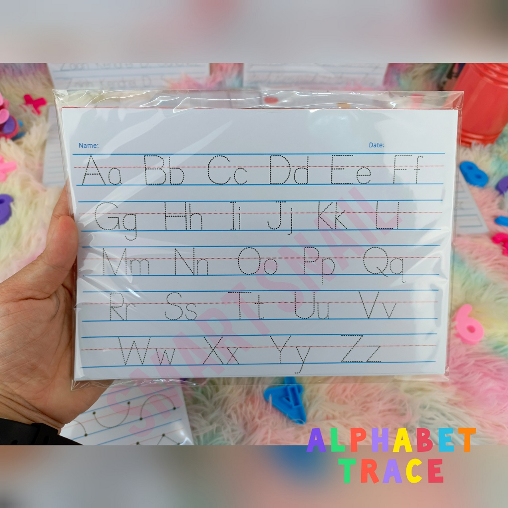 TRACING PAD 40 pages (Name, Alphabet, Lines, Shapes, Cursive, Name ...