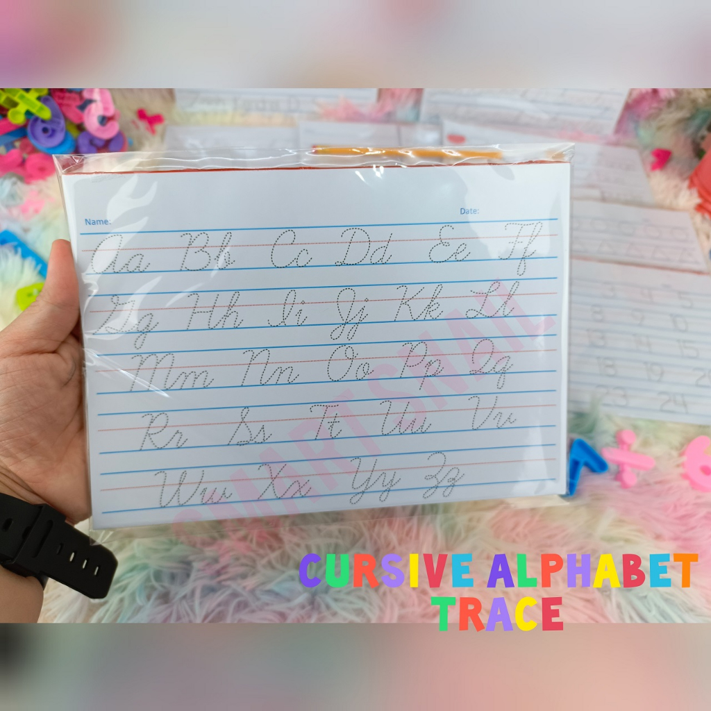 TRACING PAD 40 pages (Name, Alphabet, Lines, Shapes, Cursive, Name ...