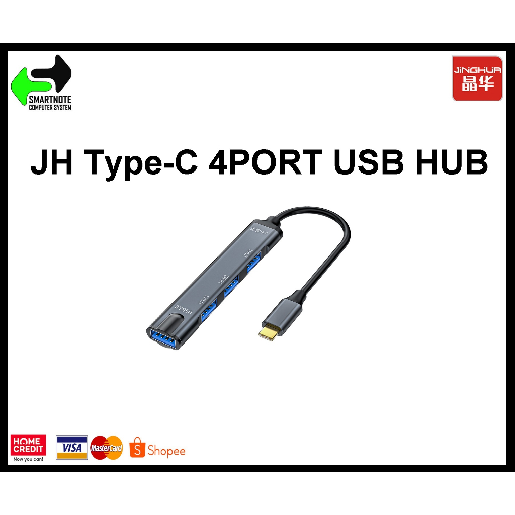 JH Type-C 4PORT USB HUB / 1PORT 3.0 3PORT 2.0 N803 | Shopee Philippines