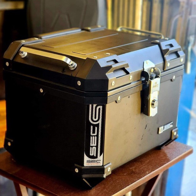 45L SEC Kryptonite Plastic Topbox with Backrest | Shopee Philippines