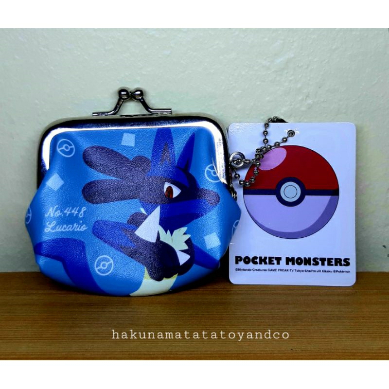 Pocket Monsters Pokemon Lucario kisslock purse Shopro Japan imported ...