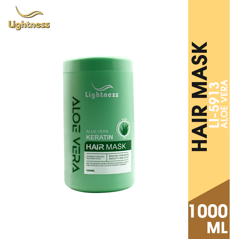 Lightness Keratin Hair mask 1000ml (ALOEVERA) | Shopee Philippines