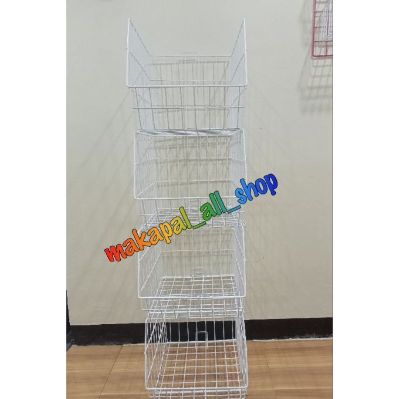 30CM STACKABLE WIRE BASKET | CHIP RACK DISPLAY BASKET | MULTI PURPOSE ...