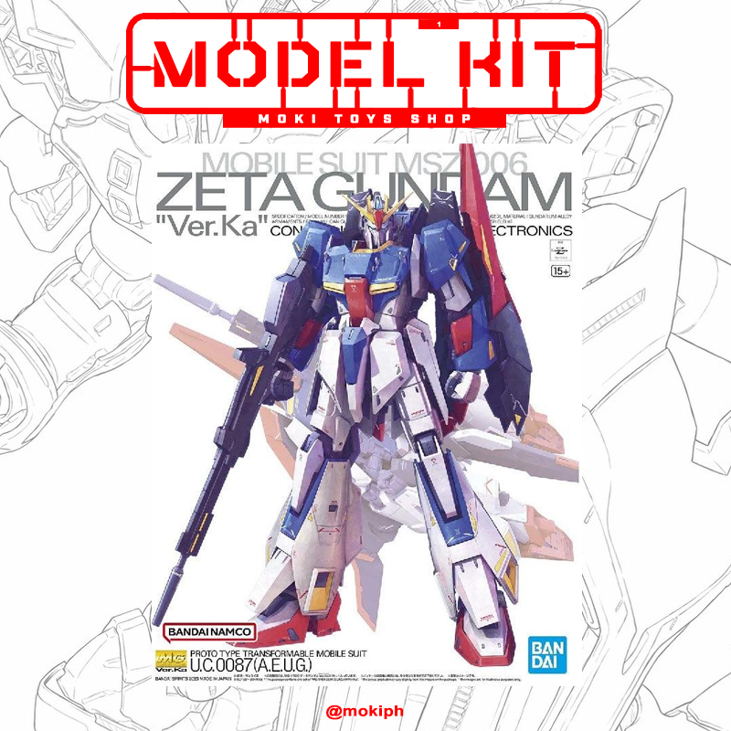 1/100 MG MOBILE SUIT MSZ-006 ZETA GUNDAM VER KA | Shopee Philippines