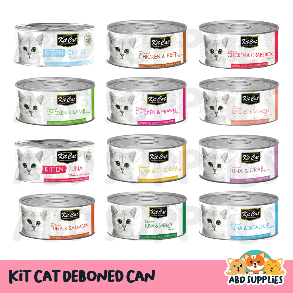 Kit Cat Deboned Canned Can Wet Cat Food (80g) | Shopee Philippines