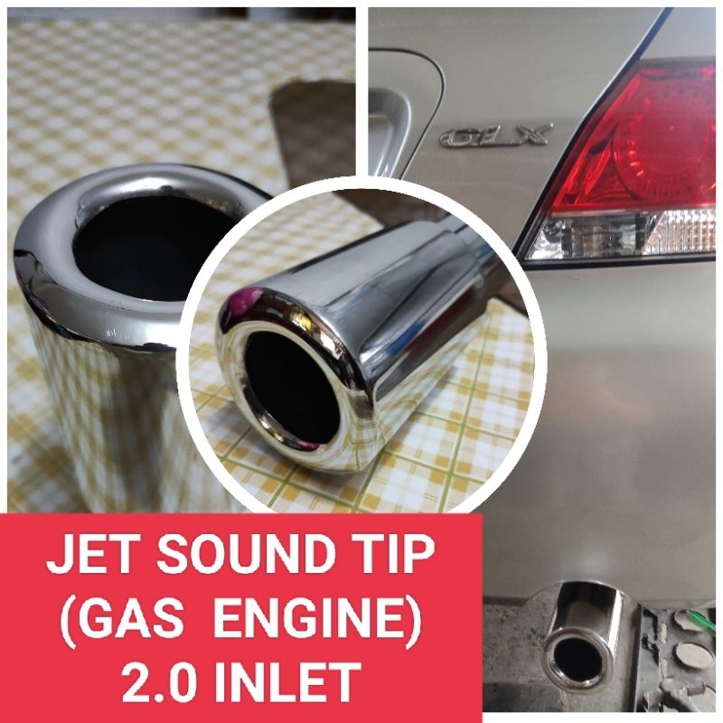 Jet Sound Muffler Tip Small (Gas Engine) 2.0 Inlet | Shopee Philippines