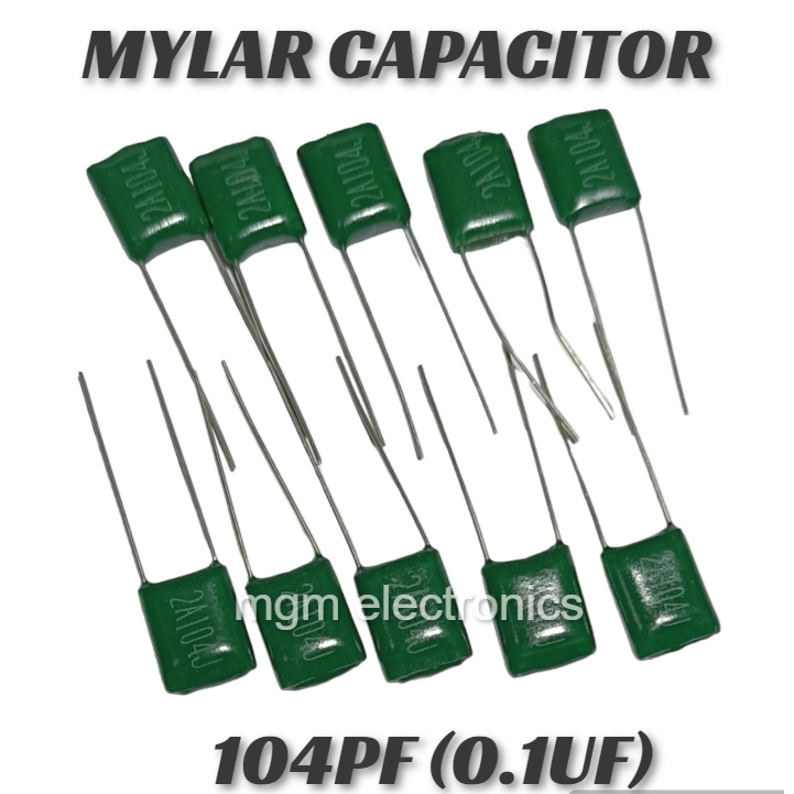 10PCS/LOT MYLAR CAPACITOR 104 (0.1UF) for Anti-feedback | Shopee Philippines