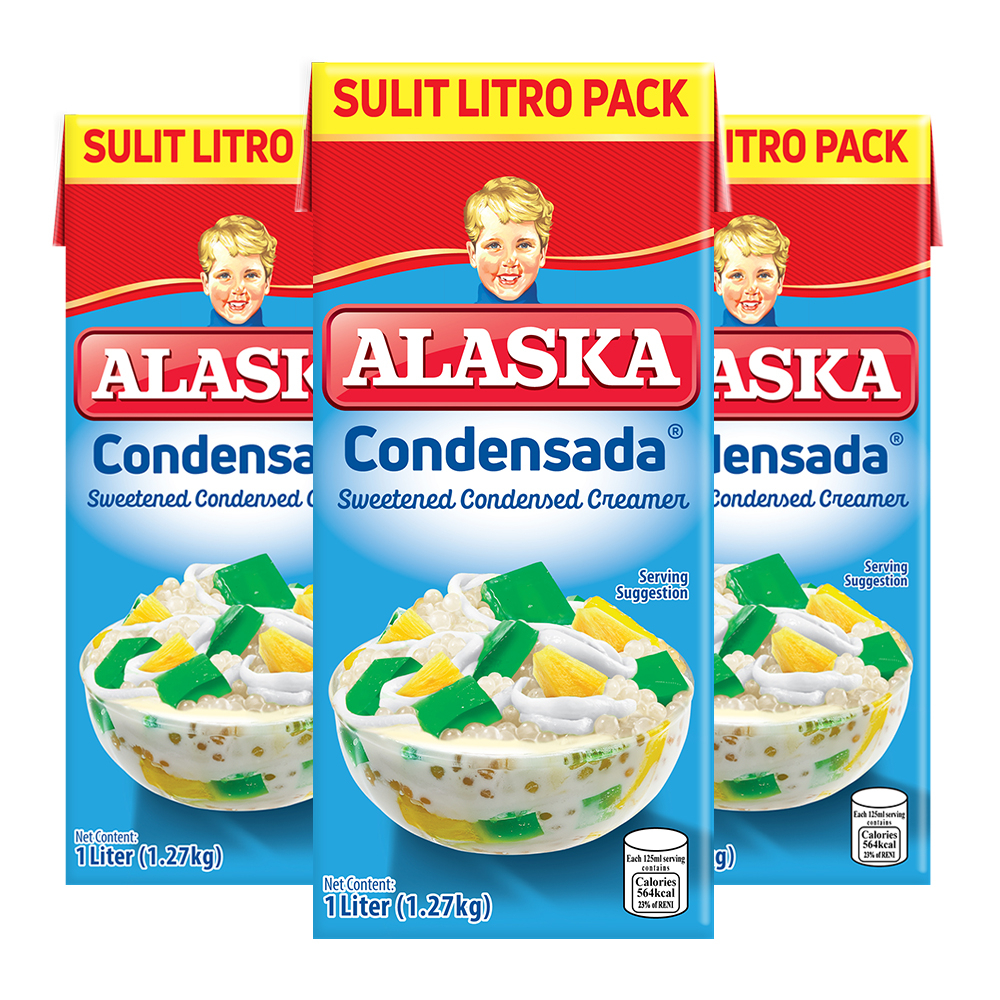 Alaska Condensada Mega Sulit Pack 1.27kg Bundle of 3 | Shopee Philippines