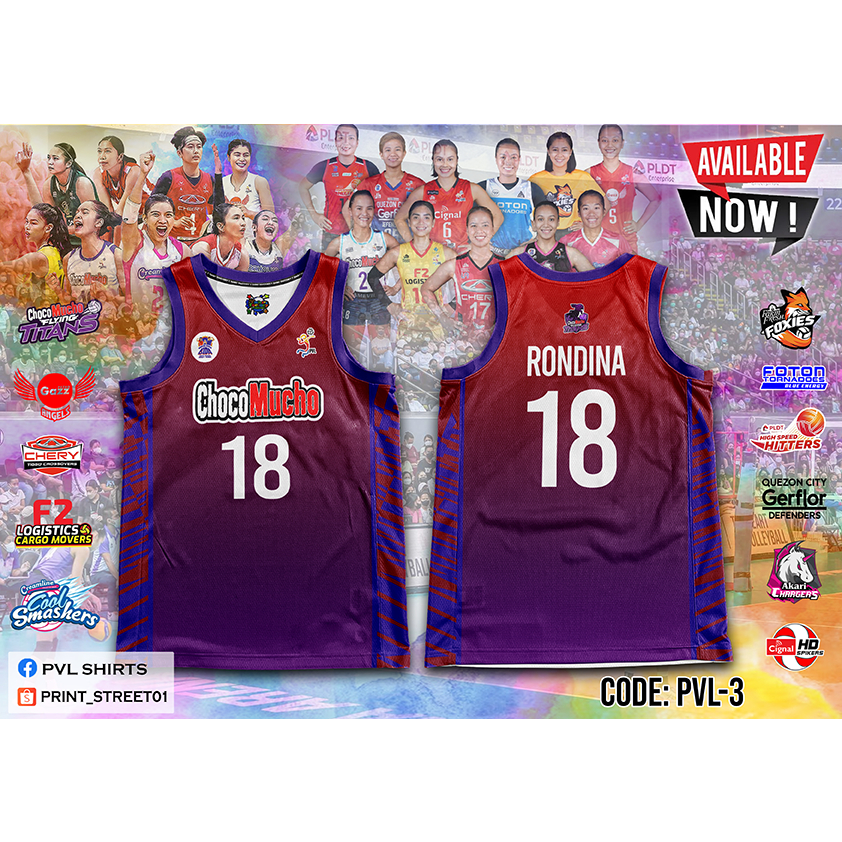 CHOCOMUCHO FLYING TITANS JERSEY | FULL SUBLIMATION JERSEY| PVL | Shopee ...
