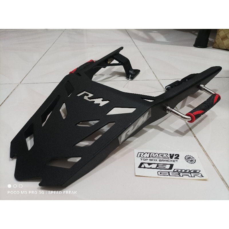 All New RMrack heavy duty bracket for Mio i125 & Mio Gear 125 | Shopee ...