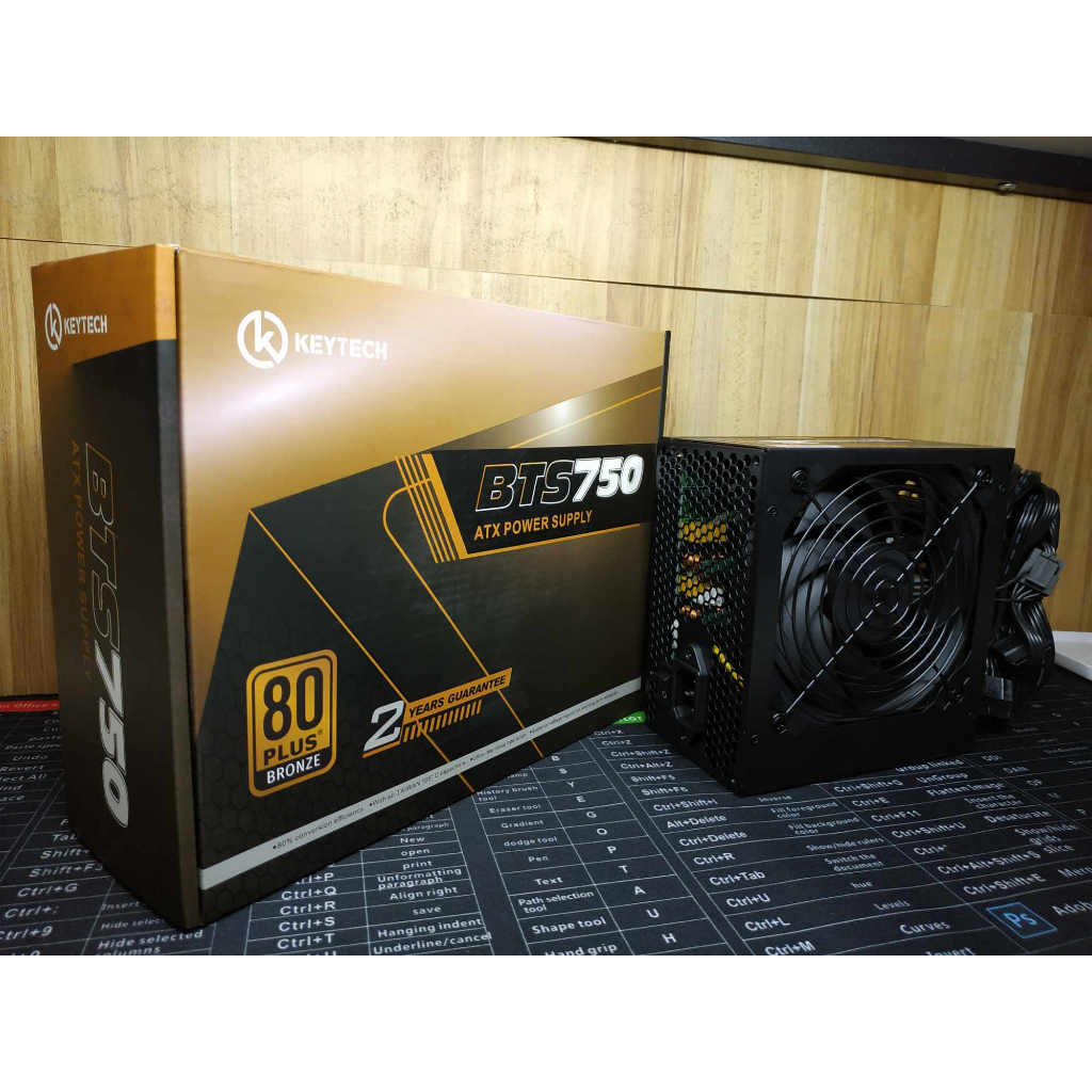 Keytech BTS 750w 80+ Bronze TR PSU Bnew 1yr warranty original 750w 80 ...