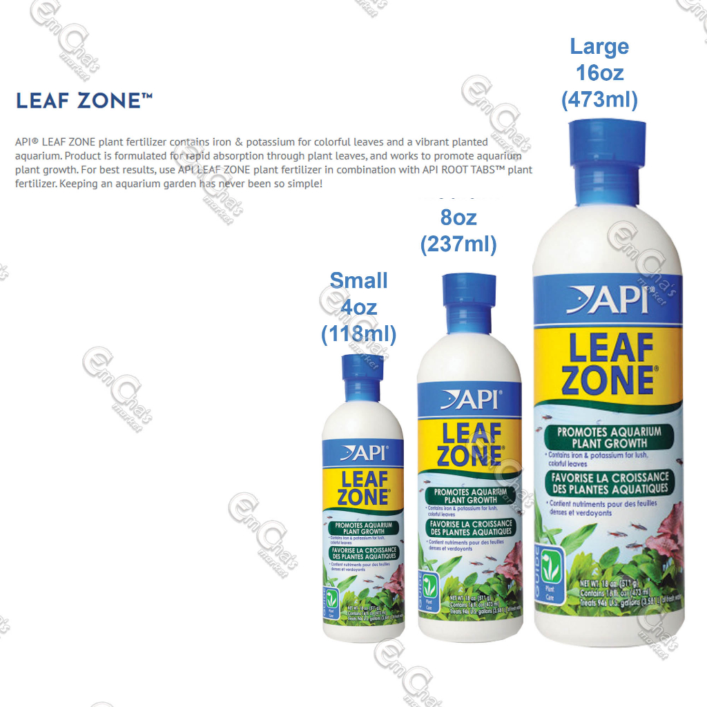 Api Leaf Zone (8oz Medium) For Colored Planted Aquarium Plant Growth ...