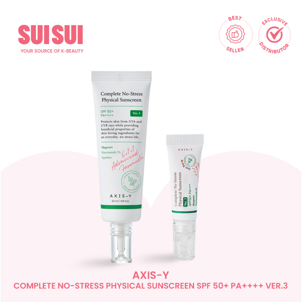 AXIS-Y Complete No-Stress Physical Sunscreen SPF50+ PA++++ V3 | Shopee ...