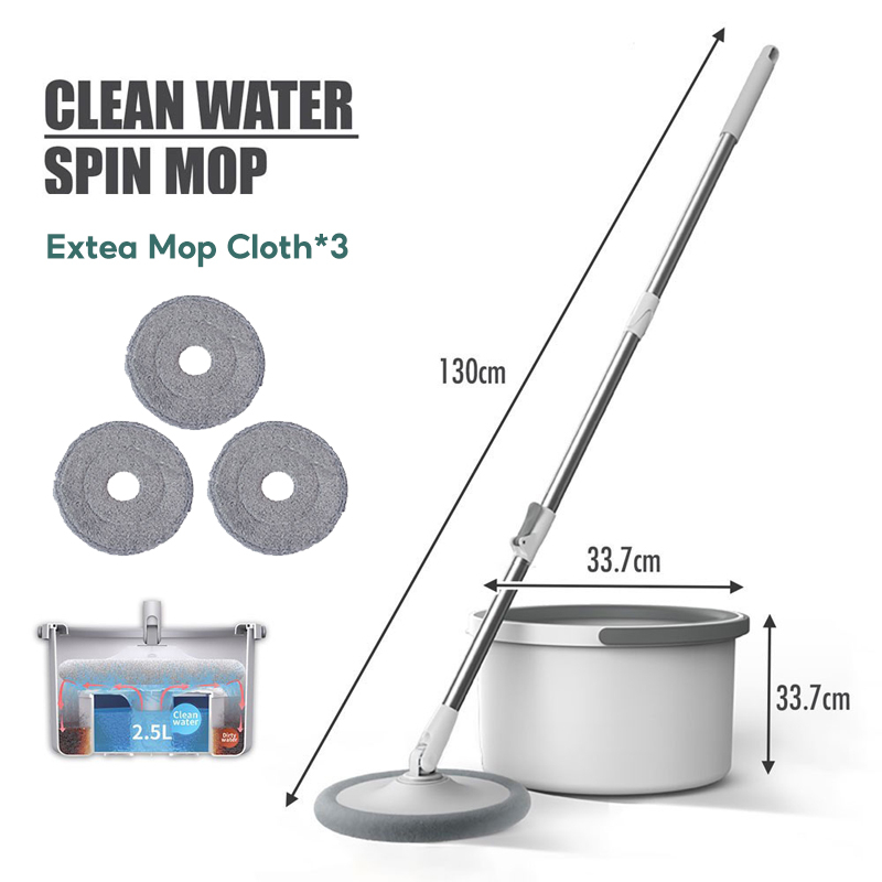 NOTTY Self Wash Spin Mop With Spinner Flat Cleaner Wet And Dry ...