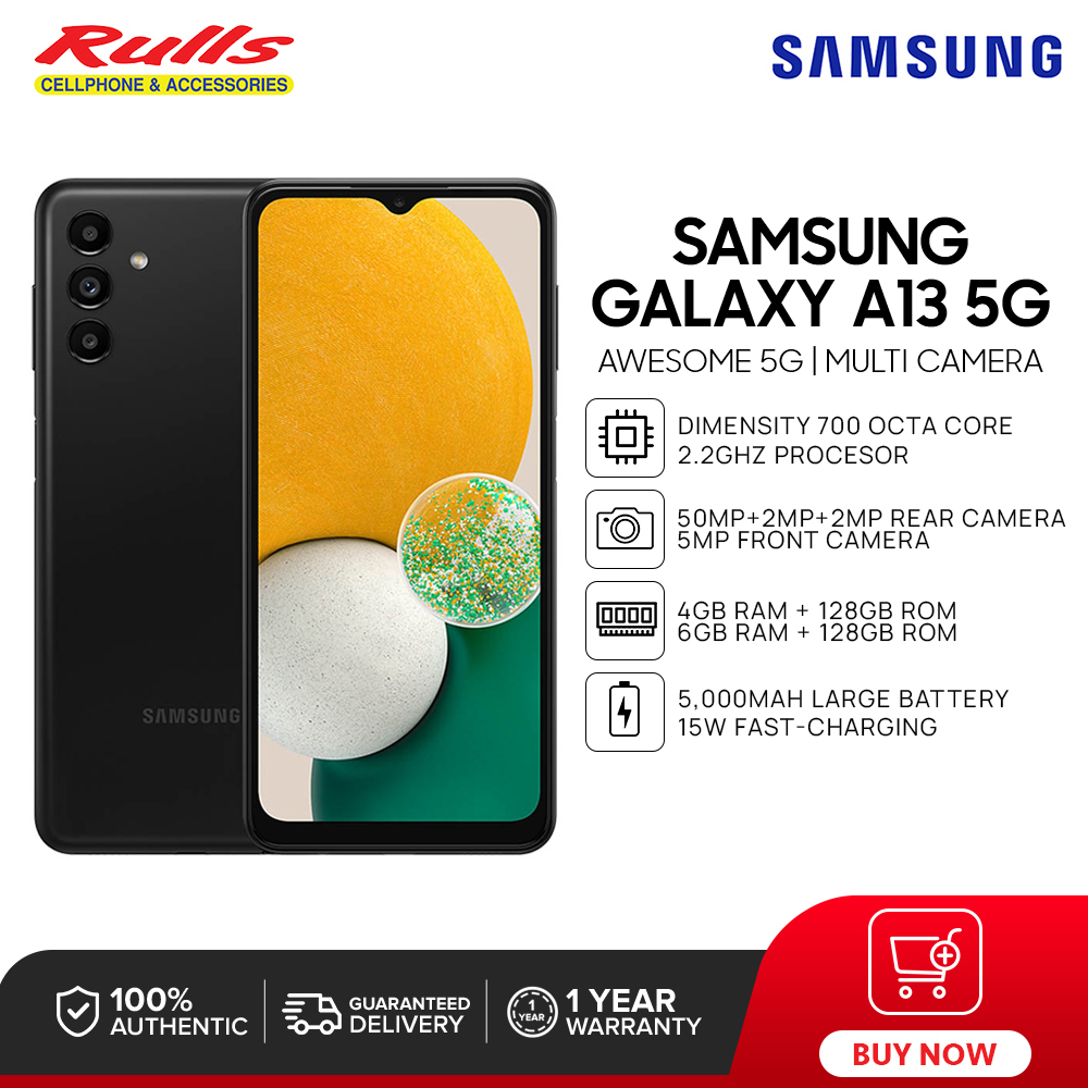 Samsung Galaxy A13 5G Smartphone | 4GB/6GB RAM+128GB ROM | MediaTek ...