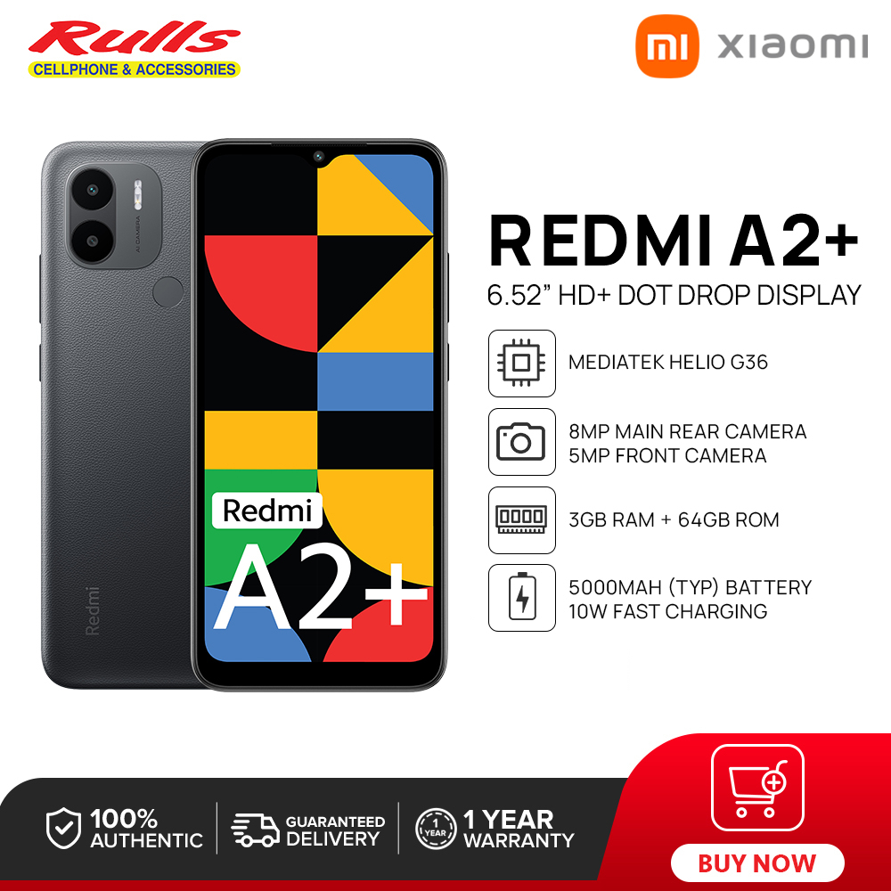 Xiaomi Redmi A2 Plus Smartphone | 3GB RAM + 64GB ROM | MediaTek Helio G36 | 8MP Main Camera ...