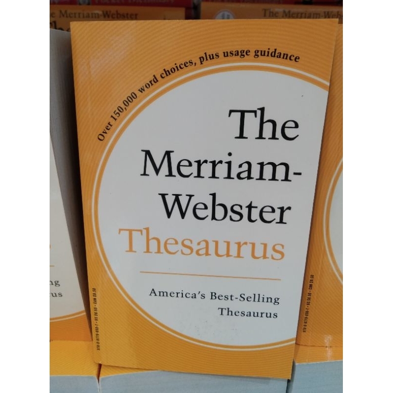 Merriam Webster Thesaurus(softcover) | Shopee Philippines