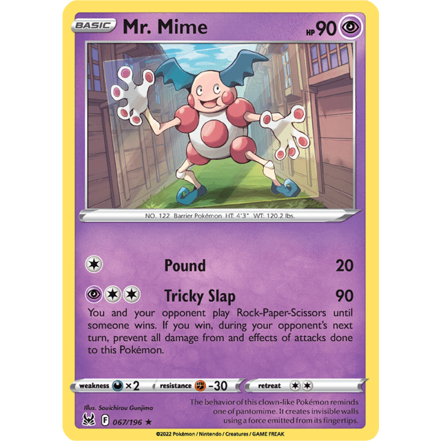 Mime Jr. , Mr. Mime & Mr. Rime Pokemon Cards TCG (1st Gen Pokemon ...
