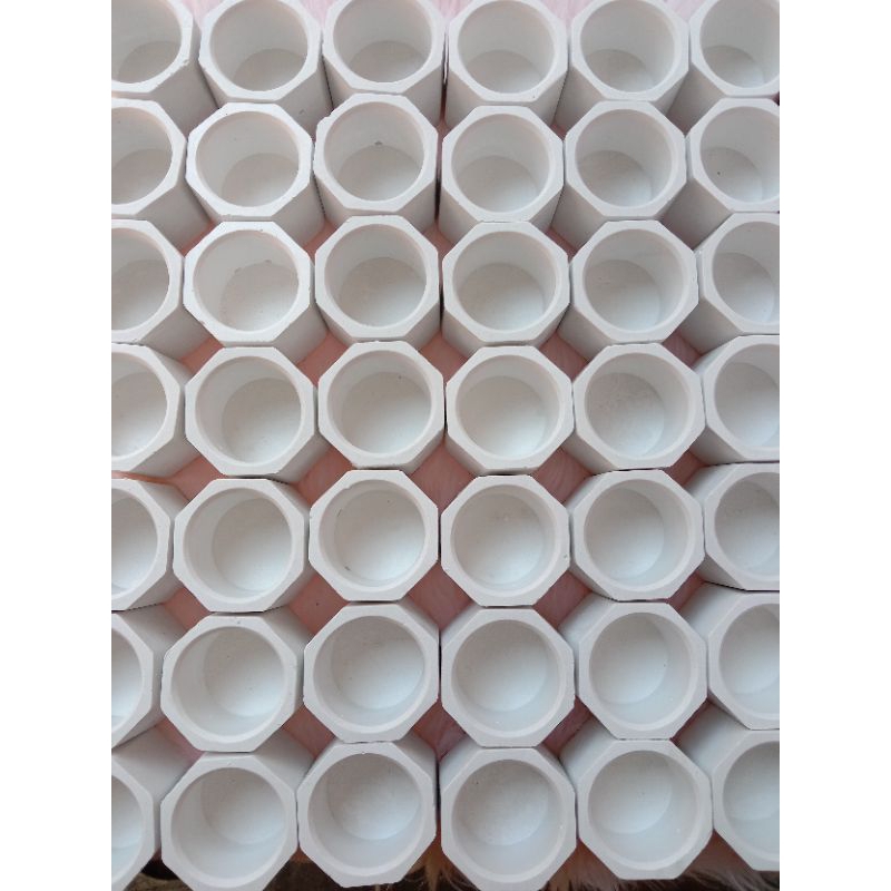 Mini Octagon Pots for Candle Vessel/Small Plants (No sealant) (No Paint ...