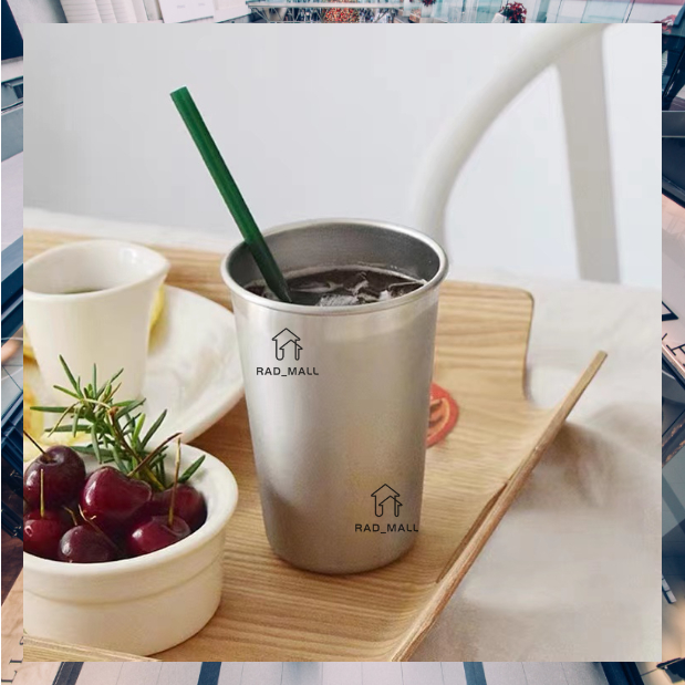 RADMALL [1PC] 250ML HIgh Quality 555 Stainless Steel Baso Drinking Cup ...