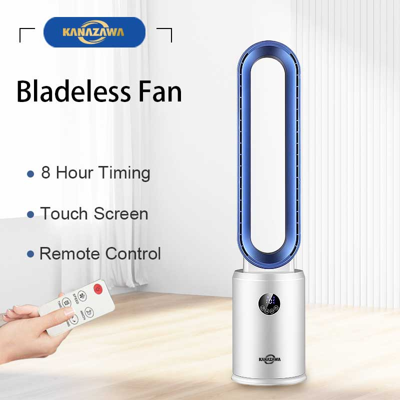 KANAZAWA Electric Bladeless Fan with Remote Control and Air Filtration ...