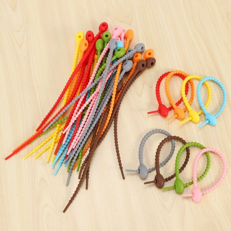 OSCP Silicone Cable Ties Strap Sealing Rope Silicone Wire Cable Ties ...