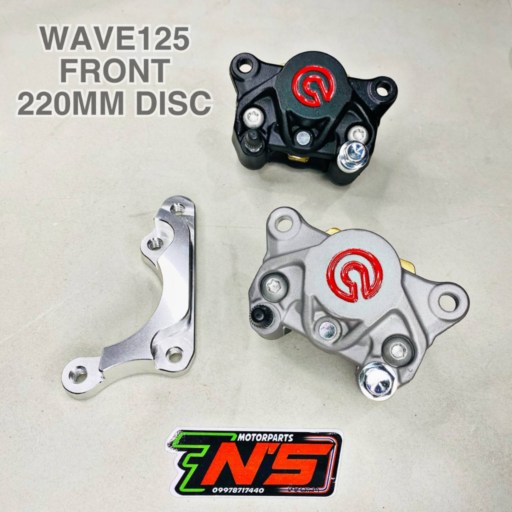 7N's 2POT Caliper 2 piston w/ serial & brakepad - Raider150, Wave125 ...